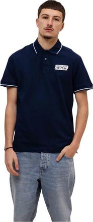 Versace Jeans Couture Homme, Tops, Bleu, Taille: L Square Logo Print Polo