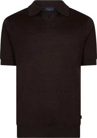Cavallaro Homme, Tops, Brun, Taille: M Erlino Polo
