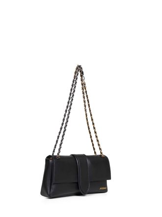 Jacquemus Womens Shoulder Bag The Chaine Bambino Black Lambskin
