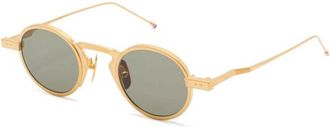 Thom Browne UES931AG0001 Round Frame Sunglasses - Gold