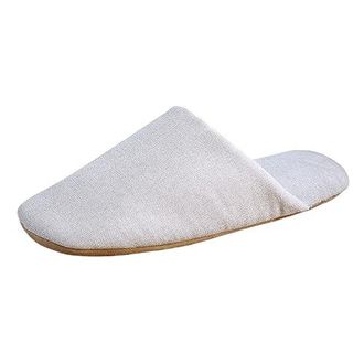 Generico Chaussons d&eacute;t&eacute; confortables pour femme avec talon pour femme, chaussons pour femme, Blanc, 41 EU