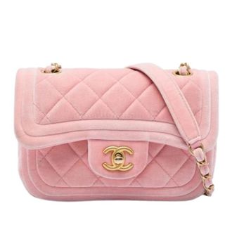 Chanel Pre-owned Samt chanel-taschen - - Pre-owned - Damen - Rosa - ONE SIZE