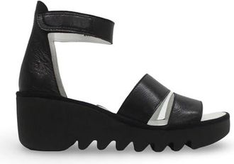 FLY London Femme BONO290FLY Sandal, Black, 39 EU