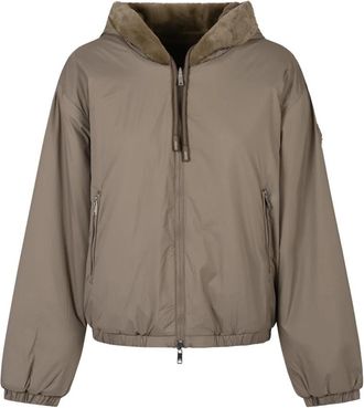 Moose Knuckles Eaton Bunny Reversible Hoodie - - Jackets - Damen - Beige - S