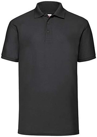 Fruit Of The Loom 65/35 Polo, Noir, 3XL Homme