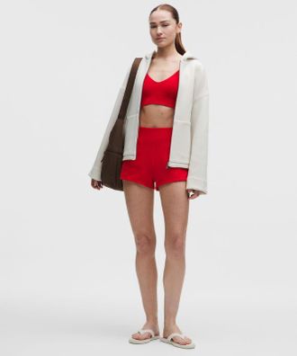 lululemon Define Micro Shorts Luon f&uuml;r Frauen - Neon - Gr&ouml;&szlig;e 2XS