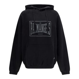 Palm Angels Sweat &agrave; capuche logo vintage - Homme - Sweatshirts et sweats &agrave; capuche - Noir - Taille: L
