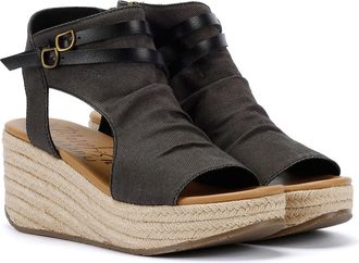 Blowfish Damen Lacey-c-Rope Espadrille Keilsandalen, Schwarz, 40 EU