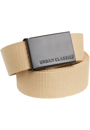 Urban Classics Canvas Belt - Unisex G&uuml;rtel aus robustem Polyester mit Metallkoppelschnalle, individuell k&uuml;rzbar & verstellbar, ideal f&uuml;r Jeans, Cargo & Streetwear Lo