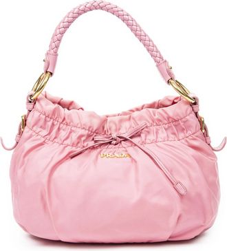 Prada Crossbody Bags - Bow Braided Bucket - Gr. unisize - in Rosa - f&uuml;r Damen