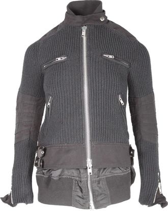 Nike veste en maille à design superposé - Gris