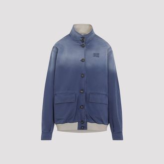 Miu Miu Blouson en serg&eacute; d&eacute;lav&eacute; Miu Miu Old