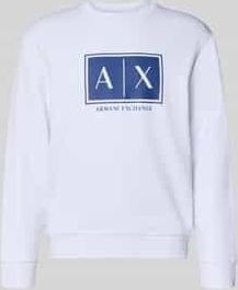 A|X Armani Exchange Sweatshirt mit Logo-Print und Rundhalsausschnitt