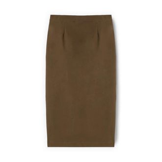 Motivi Figurbetonter Rock mit vorderem Schlitz - - Skirts - Damen - Braun - M