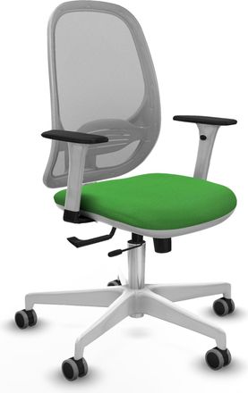 Piqueras y Crespo B&uuml;rostuhl mit 1D-Armlehnen, h&ouml;henverstellbare Lendenwirbelst&uuml;tze, ausgestattet mit Synchron/Translack und Schneideschaum, mit Rollen von 65 mm, Parket