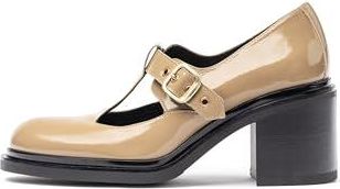 Yokono Escarpins en Cuir pour Femme ELLA-003 Beige | Chaussures Femme Automne-Hiver | Cuir de Vachette Modène | 6 cm