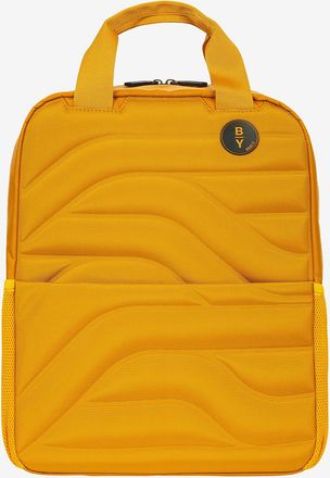 Bric's Reise-Rucksack Kollektion Ulisse B|Y, mit Trolley-Griffschlaufe. Laptop-Rucksack, PC-Tasche, Wasserabweisendes Material, Maße: 28x37x14, Mango