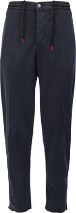 Kiton Homme, Pantalons, Bleu, Taille: W40 Slim-fit Pantalons