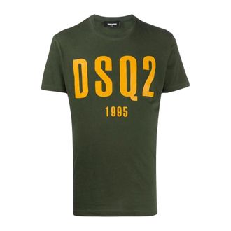 Dsquared2 T-shirt Logo 1895 - Homme - Tops - Vert - Taille: XL