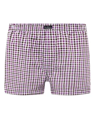 Tom Rusborg Karierte Boxershorts mit Komfortbund in