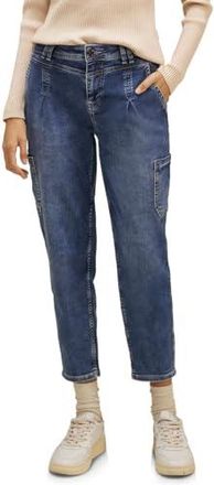 Street One A377120 Jean Balloon Fit, Indigo Random Wash, 27W x 28L Femme