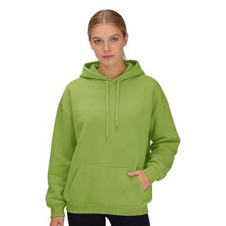 Generic Chandail &agrave; capuche de couleur unie pour homme, doublure en polaire pour lautomne et lhiver, coupe ample, v&ecirc;tement de sport d&eacute;contract&eacute;, chandail &agrave; cap