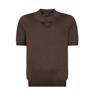 Tagliatore Homme, Tops, Brun, Taille: M Keith V-neck Polo
