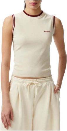 Guess Femme, Tops, Beige, Taille: 42 FR Gabry Top