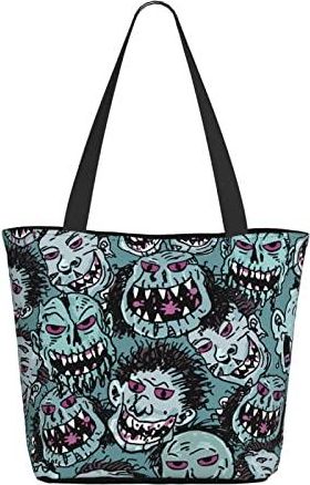 AOOEDM Terrible-Zombies Ladies Shopping Bag 13x11x7in.Le cadeau parfait pour la Saint-Valentin.Cest de la Saint-Valentin pour maman, fille, &eacute;pouse, etc