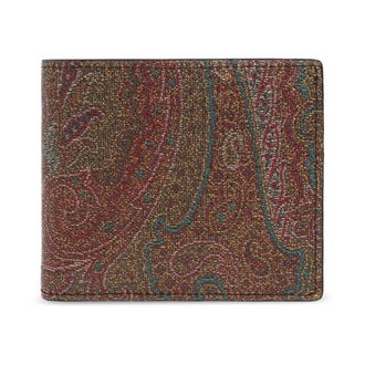 Etro Paisley Portemonnaie mit bedruckter Innenseite - - Accessories - Herren - Rot - ONE SIZE