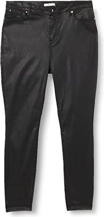 Tommy Hilfiger Damen Crv Harlem Skinny Hw A Ctd Blk Denim Hose, Coated Color Black, 40 EU