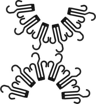 Garneck 20stücke Schuhhaken Aus Kunststoff Zum Aufhängen Von Schuhen Organizer Für Hausschuhe Und Sandalen Einfache Befestigung An Wand Oder Tür Langlebig Und