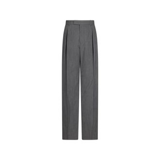 Dior Homme, Pantalons, Gris, Taille: S Pantalon tiss&eacute; &eacute;l&eacute;gant