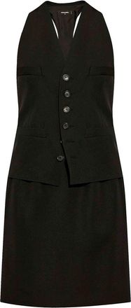 Dsquared2 Knielanges Kleid - Schwarz