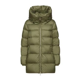 Add Femme, Vestes, Vert, Taille: 38 FR Hooded Down JKT