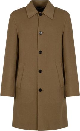 Burberry Homme, Manteaux, Brun, Taille: XL Single-Breasted Manteaux