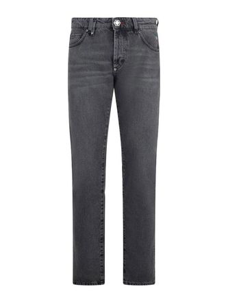 Philipp Plein Jean Droit - Fonc&eacute; D&eacute;lav&eacute;