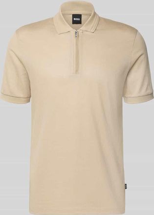 HUGO BOSS Regular Fit Poloshirt aus Baumwoll-Lyocell-Mix Modell H-PARAS 70