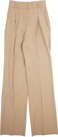 Max Mara Femme, Pantalons, Beige, Taille: 38 FR Wide Pantalons
