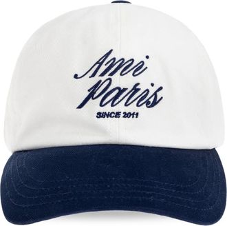 Ami unisex, Accessoires, Blanc, Taille: ONE Size Casquette Bicolore en Coton