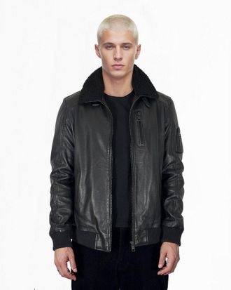 Trueprodigy Lederjacke Blaze Pilotenjacke Fliegerjacke