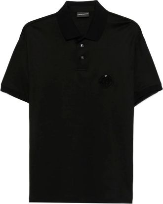 Emporio Armani Homme, Tops, Noir, Taille: XL Polo Chemises