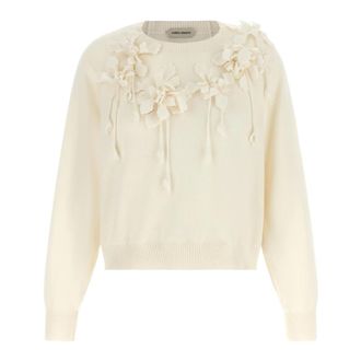 Alberta Ferretti Rundhals-Pullover - - Knitwear - Damen - Beige - L