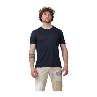 Gran Sasso Rundhals T-Shirt - - Tops - Herren - Blau - L