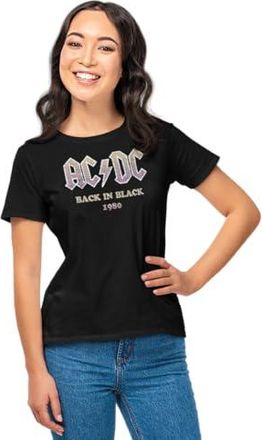 AC/DC Back in Black 1980, WOACDCRTS067, Noir, Taille L