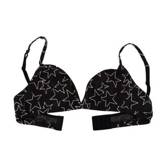 Dolce & Gabbana Femme, Sous-v&ecirc;tements, Noir, Taille: 40 FR Soutien-gorge Triangle Imprim&eacute; &Eacute;toiles