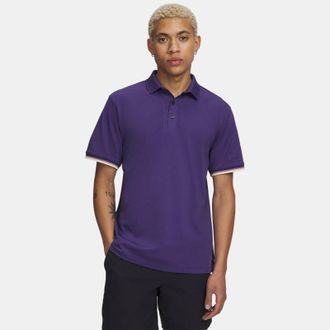 Under Armour Drive Pique Polo f&uuml;r Herren Mystical Violett / Schwarz / Schwarz XXL