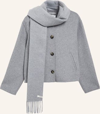 Comma Comma Kastenjacke grau