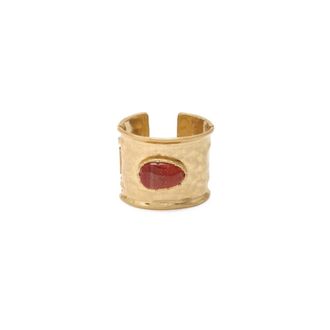 Maliparmi Maliparmi - Bracelet givr&eacute; m&eacute;tallis&eacute; - Femme - Accessoires - Jaune - Taille: ONE Size