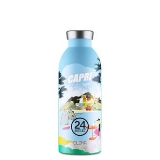 24 Bottles 24BOTTLES Clima Bottle Bouteille Thermique 500 ml Acier Inoxydable Bouteille Thermique Thermos 100% Herm&eacute;tique (12h Hot 24h Cold) Design Italien, Bout